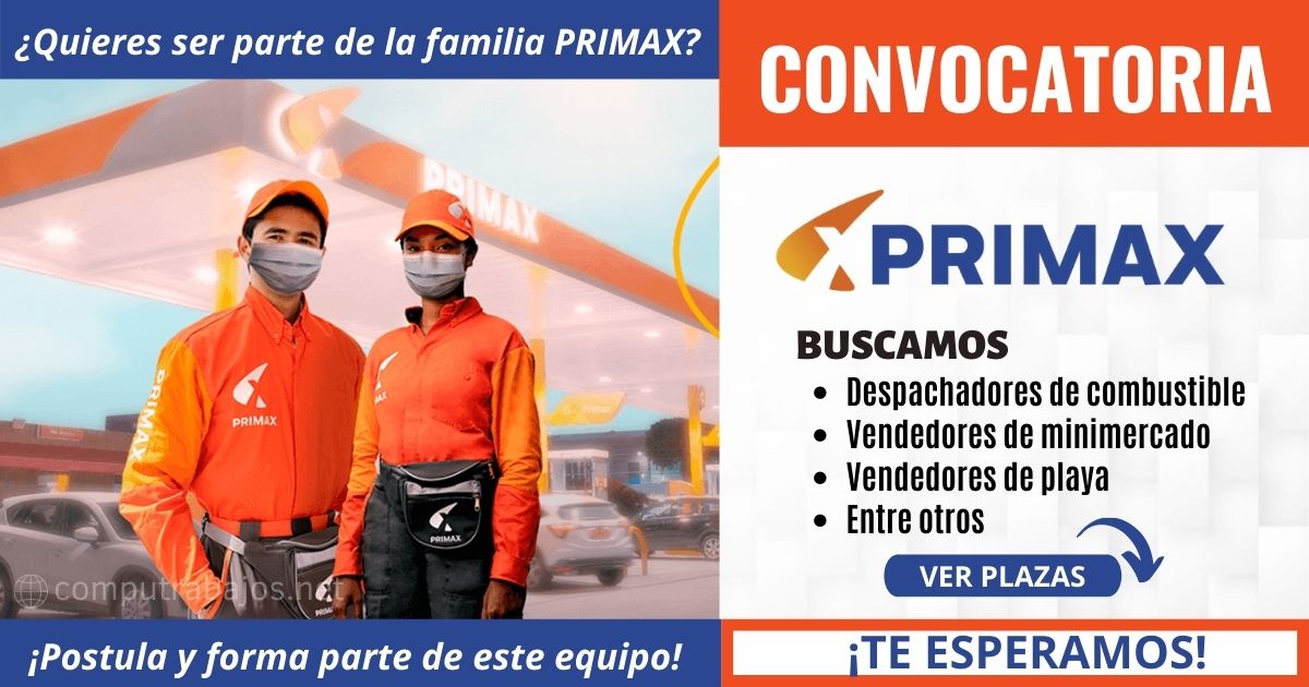 GRUPO PRIMAX cuenta con atractivas plazas para GRIFEROS y VENDEDORES ...