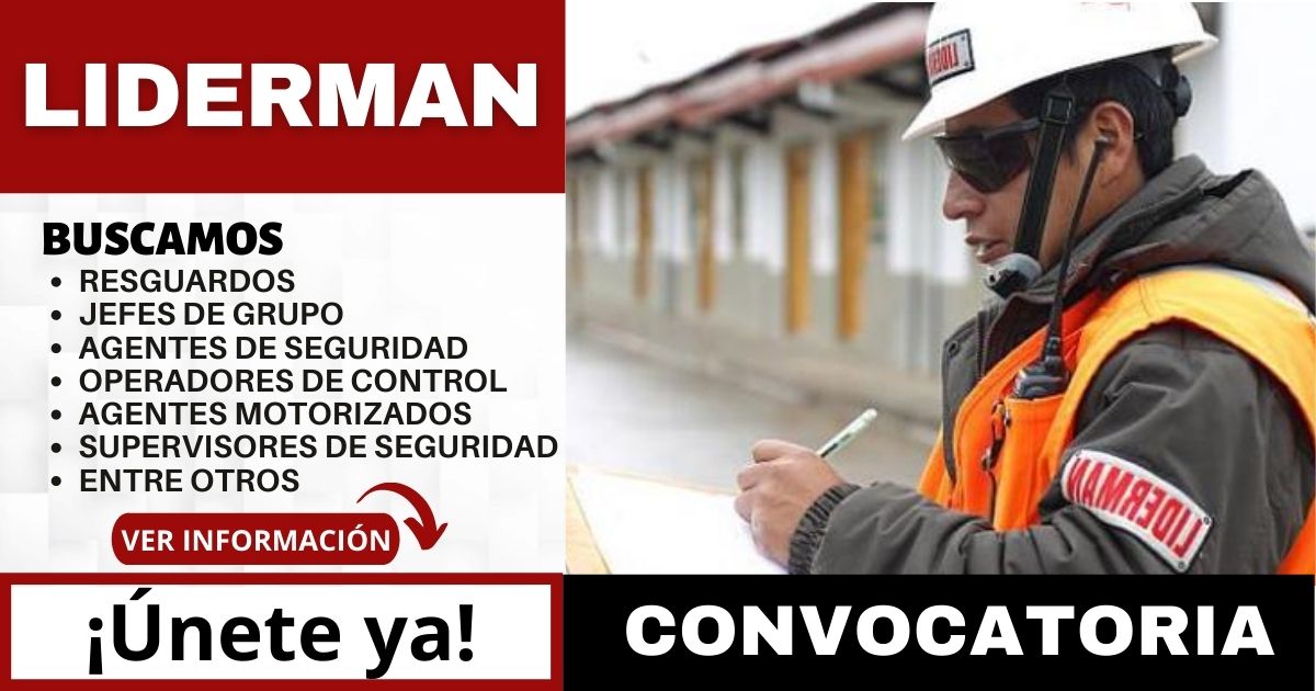 LIDERMAN requiere de nuevos colaboradores para diferentes lugares ...