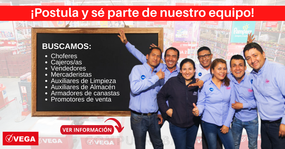 Importante distribuidora nacional “GRUPO VEGA” cuenta con nuevas plazas ...